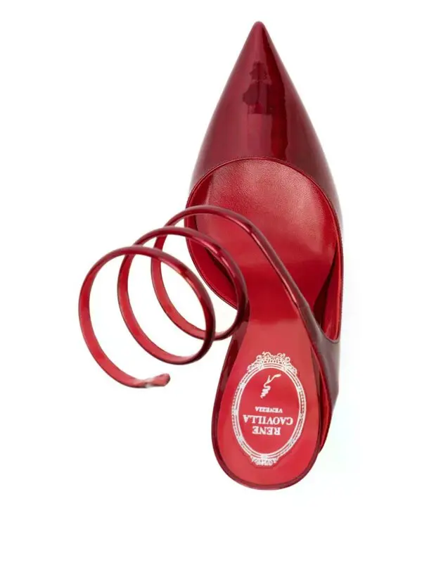 Rene Caovilla Cleo Pumps - Red