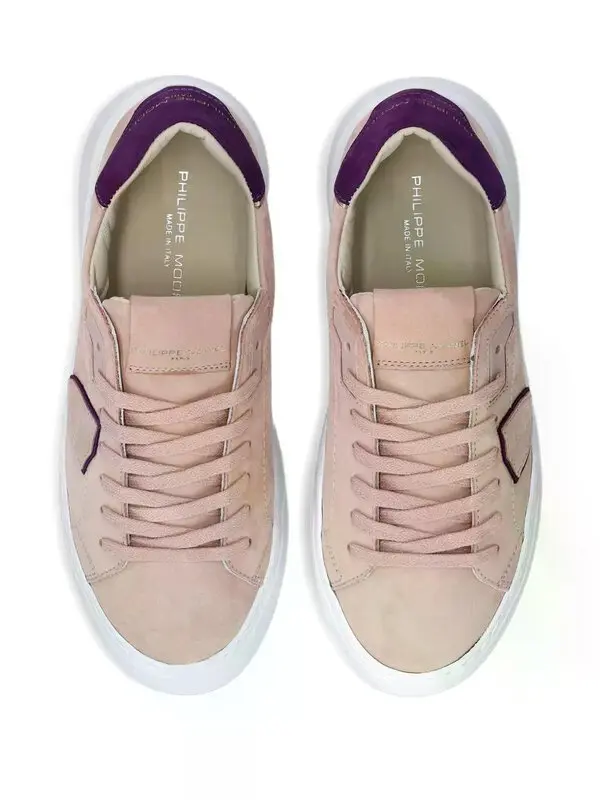 Philippe Model Suede Panelled Lace-up Sneakers