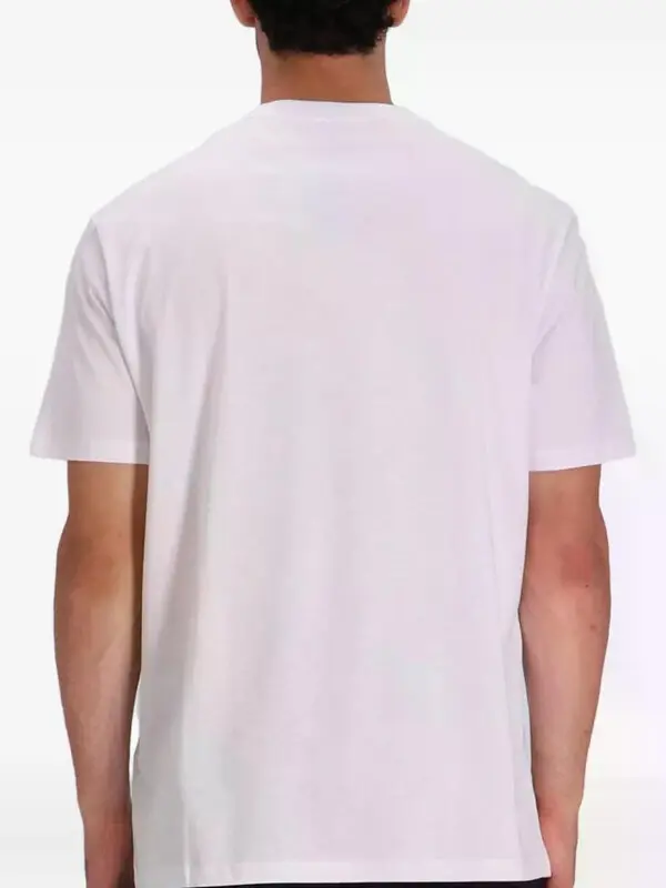 Armani Exchange Logo-embroidered Cotton T-shirt