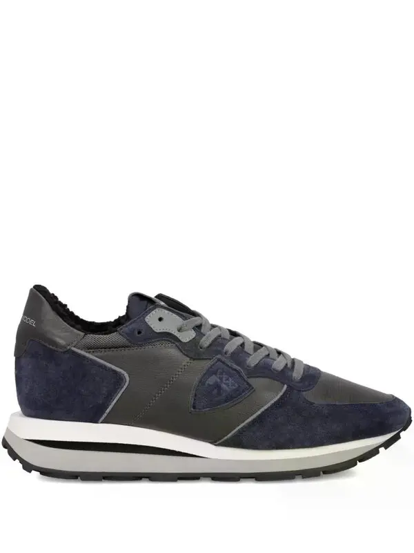 Philippe Model Suede Panelled Sneakers - Blue
