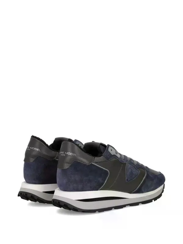 Philippe Model Suede Panelled Sneakers - Blue