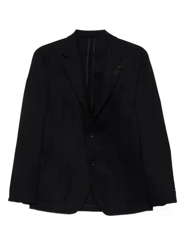 LARDINI Patch-pocket Single-breasted Blazer