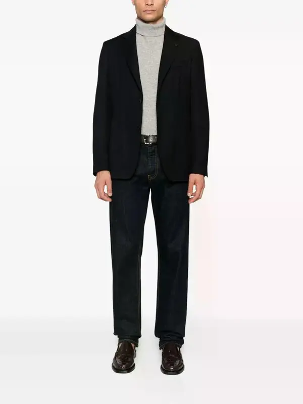 LARDINI Patch-pocket Single-breasted Blazer
