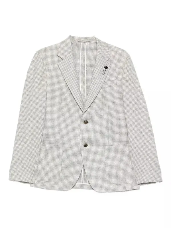 LARDINI Checked-pattern Blazer