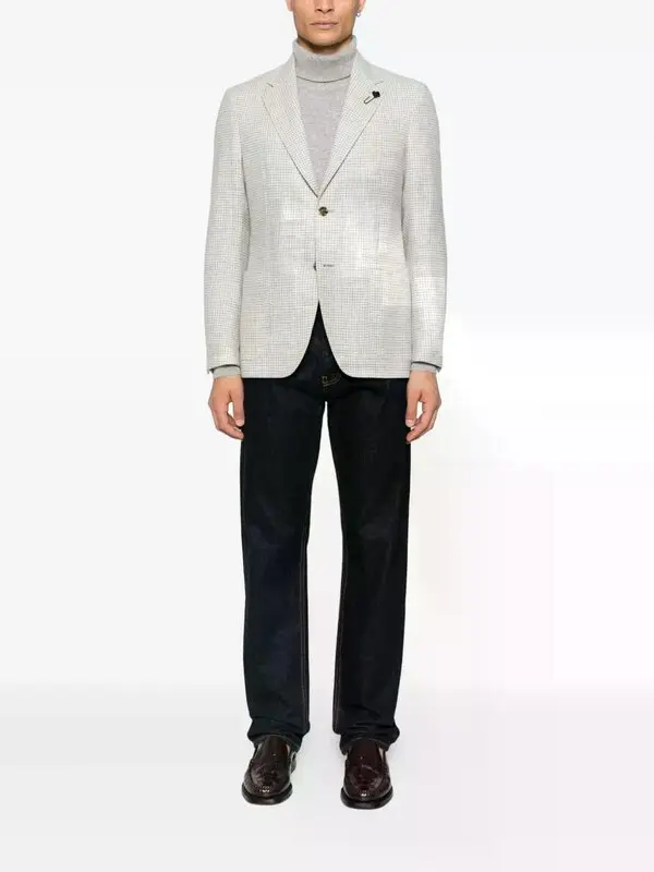 LARDINI Checked-pattern Blazer
