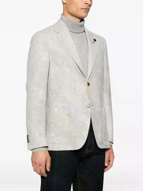 LARDINI Checked-pattern Blazer
