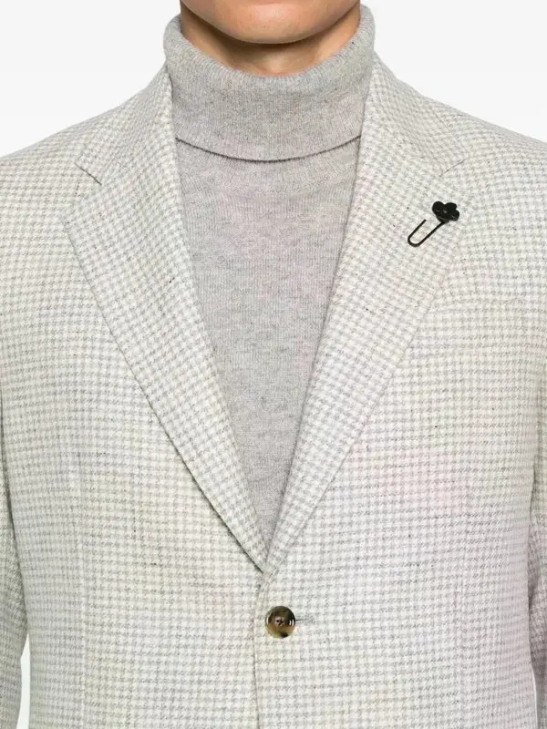 LARDINI Checked-pattern Blazer