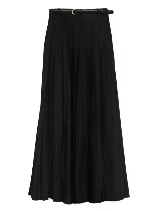 SELF-PORTRAIT Pleated Belted Skirt