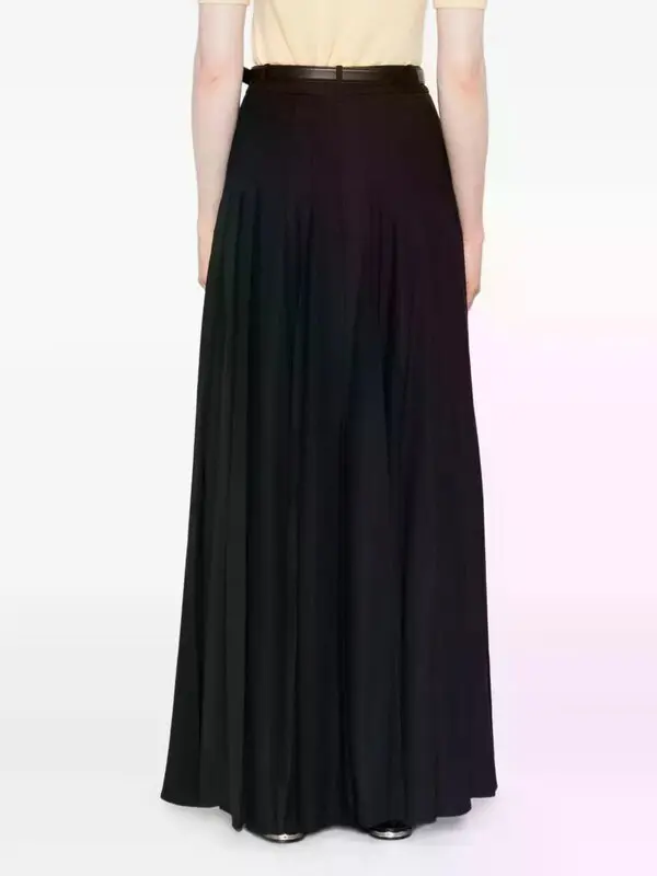 SELF-PORTRAIT Pleated Belted Skirt