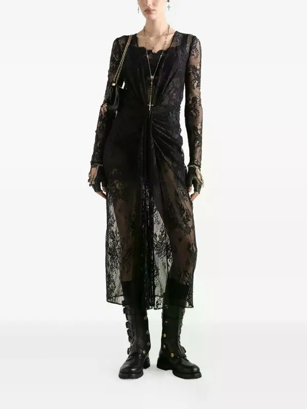 Dolce & Gabbana Lace Long-sleeve Dress
