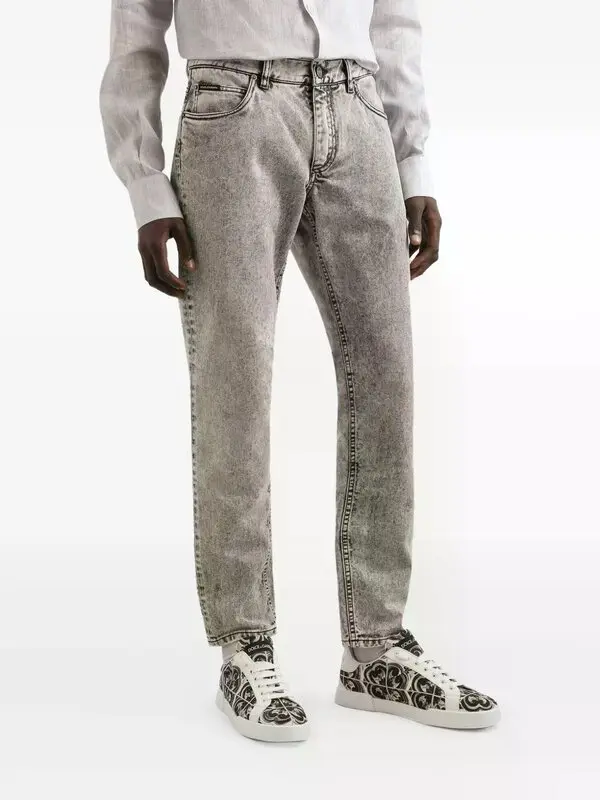 Dolce & Gabbana Acid-wash Jeans - Grey