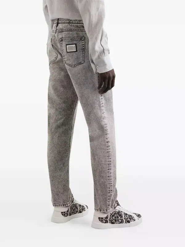 Dolce & Gabbana Acid-wash Jeans - Grey