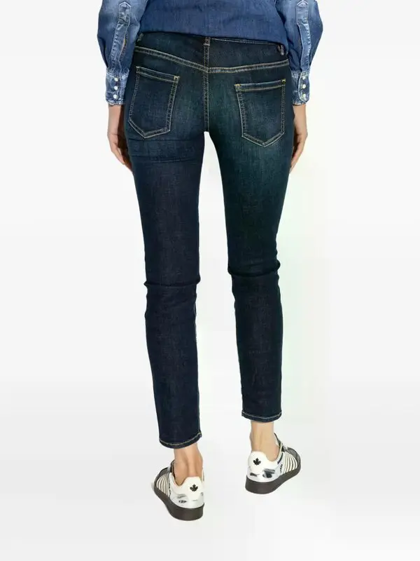 Dsquared2 Logo-plaque Cropped Jeans