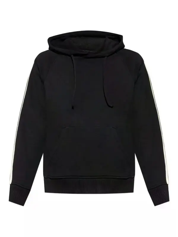 Palm Angels Hooded Sweatshirt With Stripe Detail
