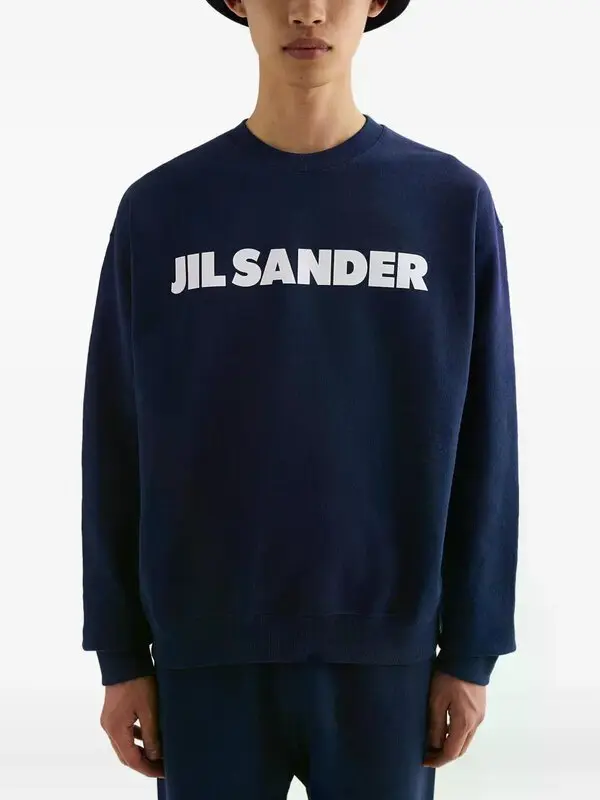 JIL SANDER Logo-print Sweatshirt - Blue