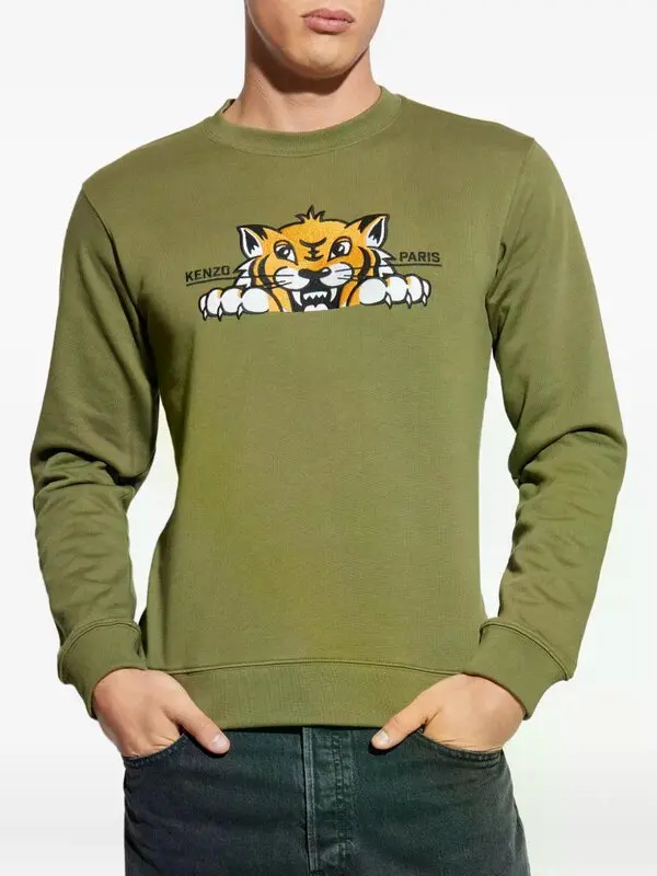Kenzo Tiger-print Crew Neck Sweatshirt