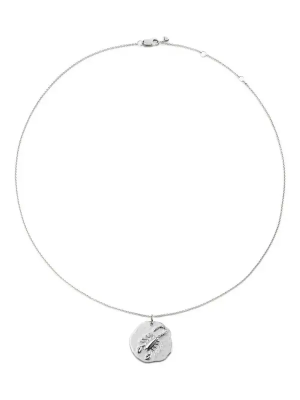 Monica Vinader Scorpio Zodiac Pendant Necklace - Silver