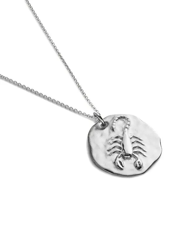 Monica Vinader Scorpio Zodiac Pendant Necklace - Silver