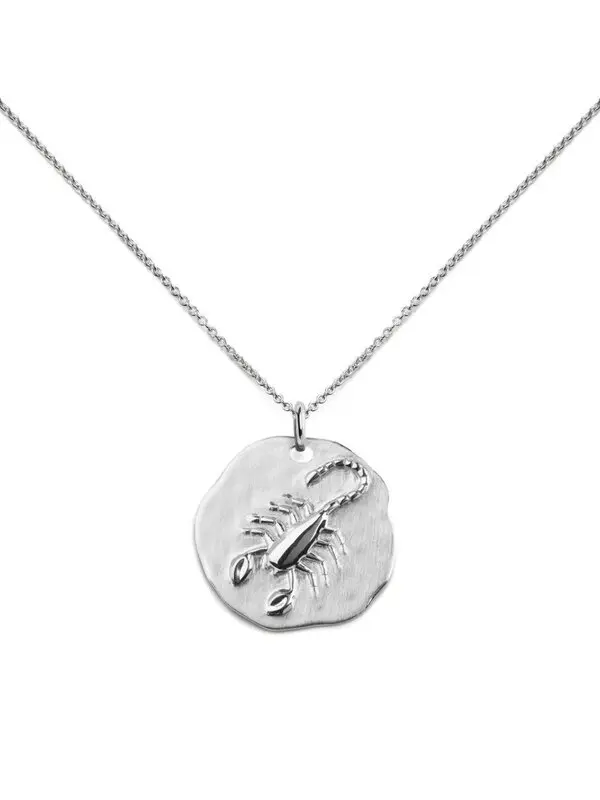 Monica Vinader Scorpio Zodiac Pendant Necklace - Silver