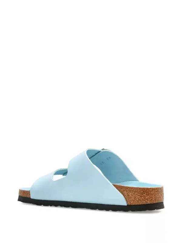 BIRKENSTOCK Arizona Big Buckle Patent Leather Sandals - Blue