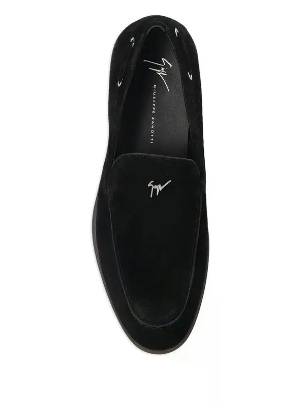 GIUSEPPE ZANOTTI Logo-plaque Loafers