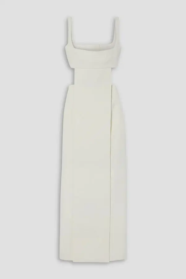 EMILIA WICKSTEAD Dasha Cutout Crepe Gown - Ivory