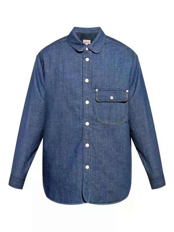 Kenzo Buttoned Flap-pocket Shirt