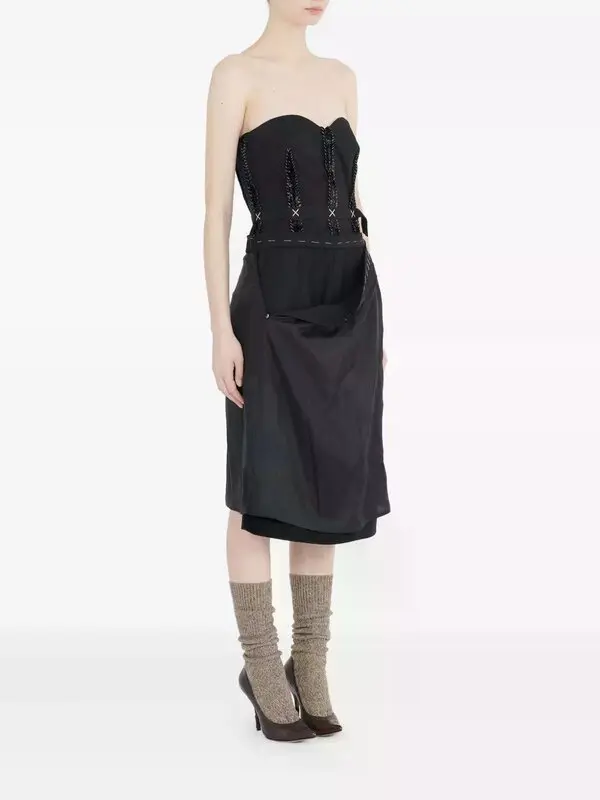 MAISON MARGIELA Strapless Midi Dress
