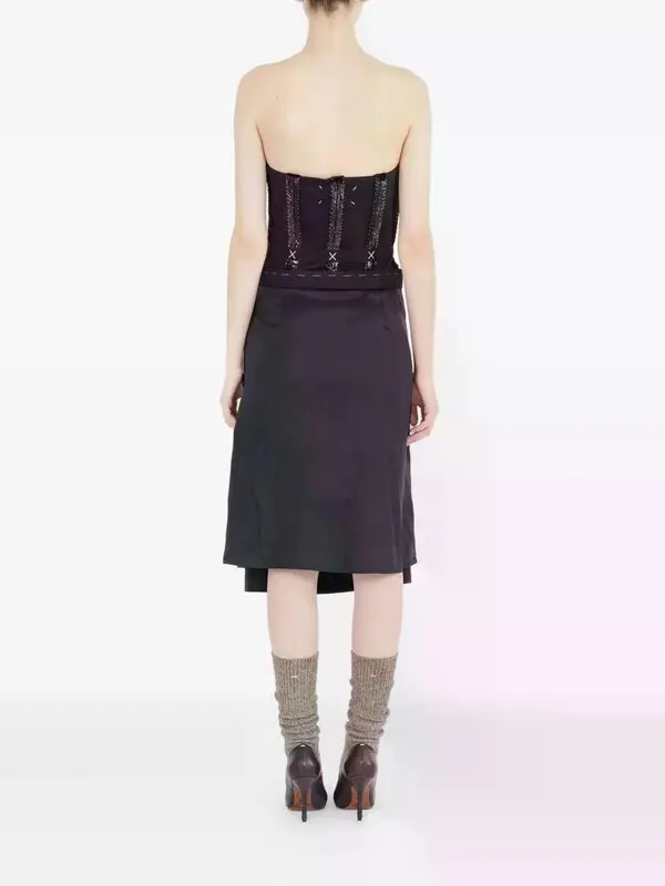 MAISON MARGIELA Strapless Midi Dress
