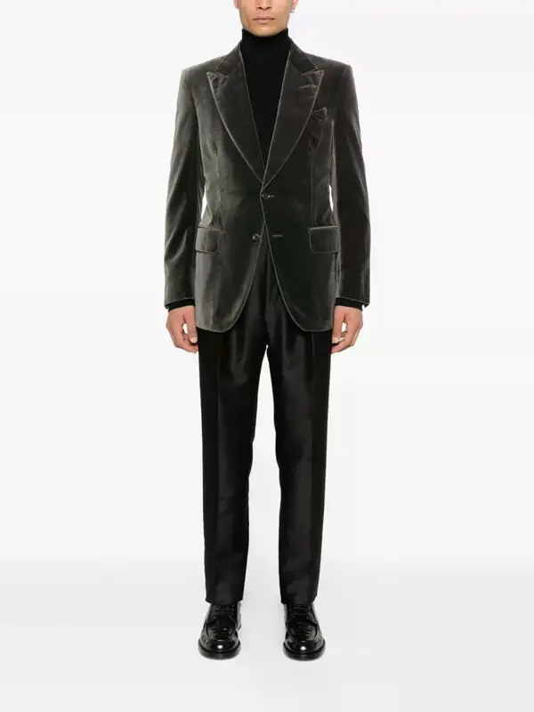 TOM FORD Pleat-detail Trousers - Black