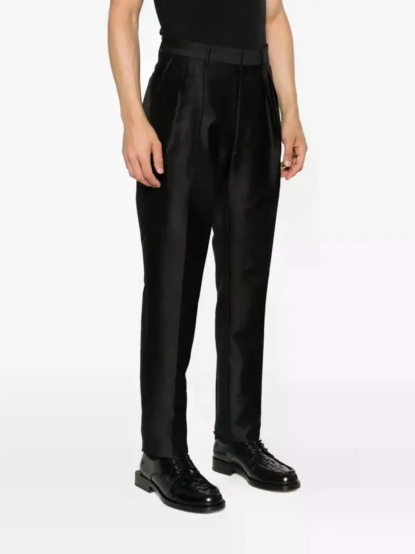TOM FORD Pleat-detail Trousers - Black
