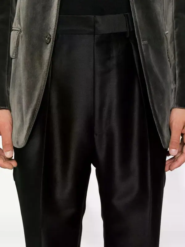 TOM FORD Pleat-detail Trousers - Black