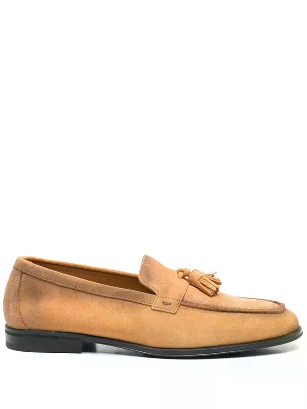 DOUCAL'S Leather Loafers - Orange