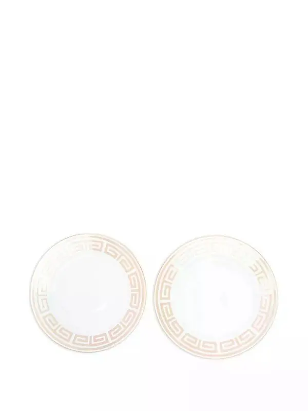 GINORI 1735 Labirinto Border Plates - White