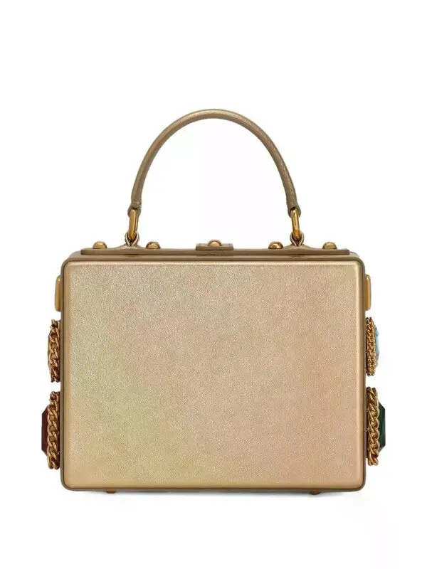 Dolce & Gabbana Dolce Box Shoulder Bag - Gold