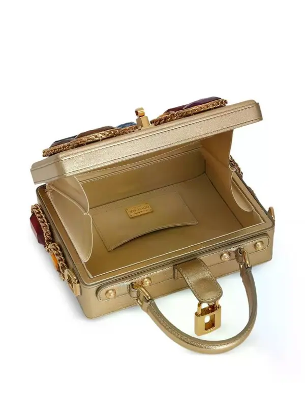 Dolce & Gabbana Dolce Box Shoulder Bag - Gold