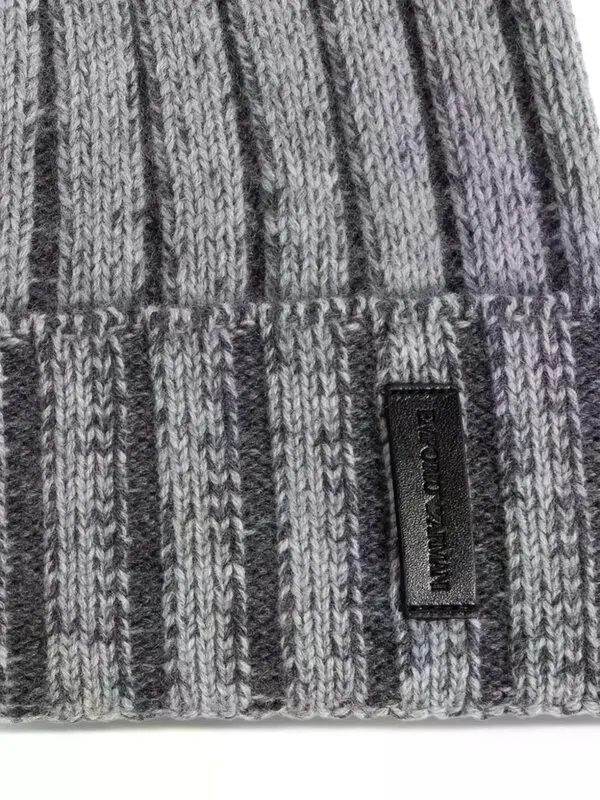 Emporio Armani Ribbed Wool Beanie