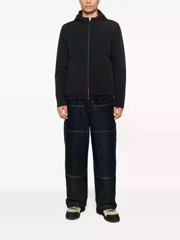 Herno Hooded Zip-front Jacket - Blue
