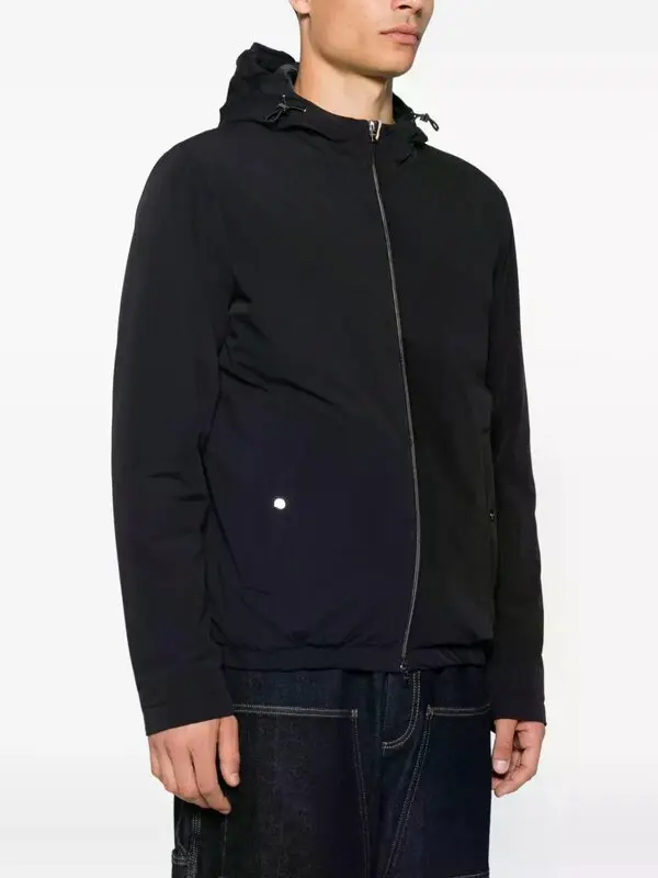 Herno Hooded Zip-front Jacket - Blue