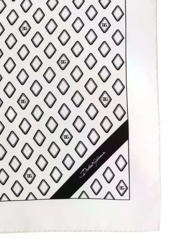 Dolce & Gabbana Geometric-pattern Silk Scarf