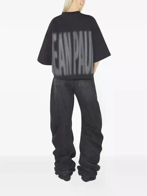 JEAN PAUL GAULTIER Halftone-logo Print T-shirt