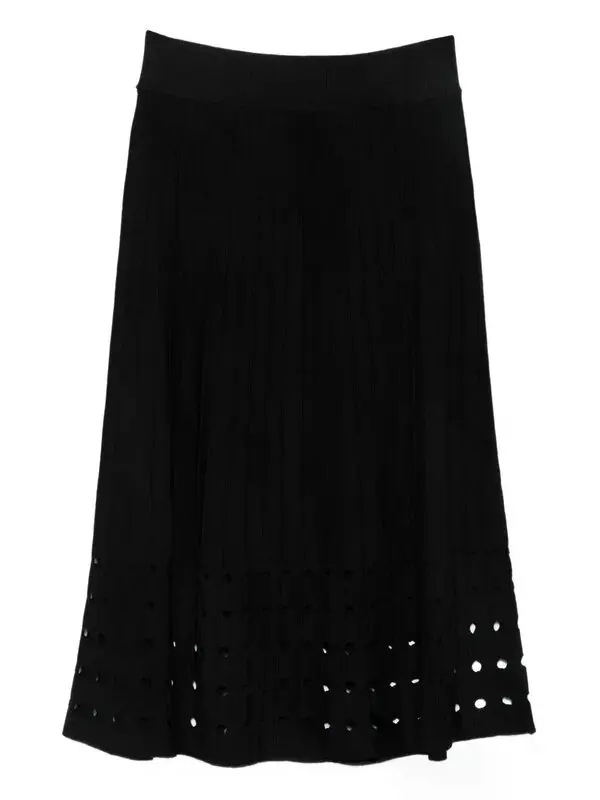 Dkny Crepe Midi Skirt