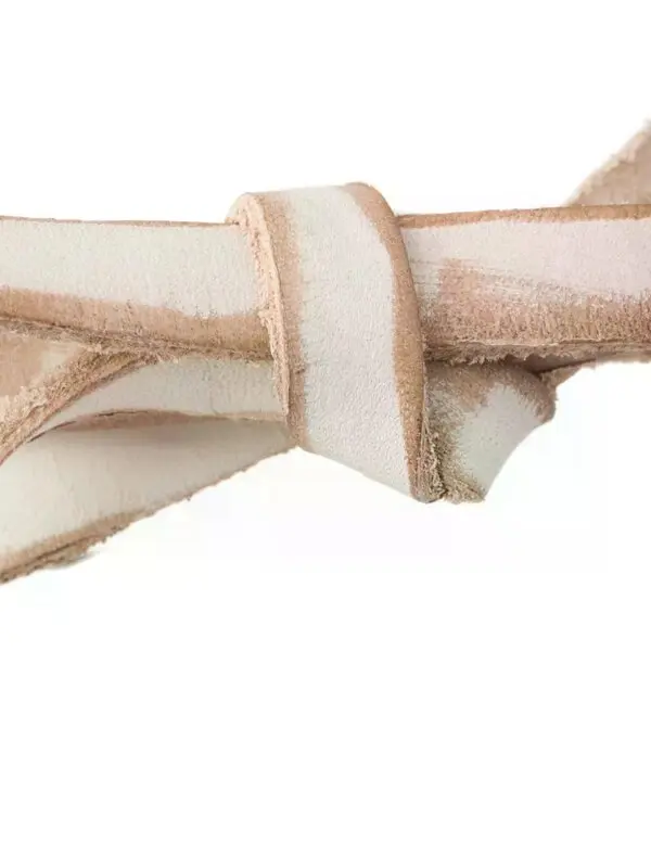 Prada Bow Leather Sandals