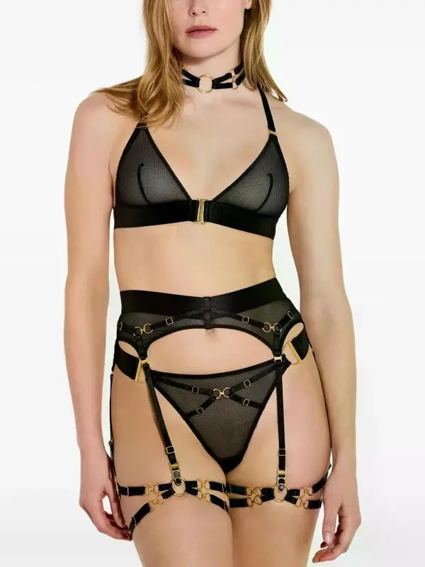 BORDELLE Nara Mesh Thong - Black