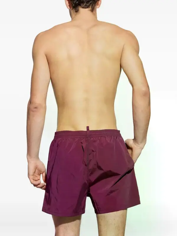 Dsquared2 Logo-embroidered Swim Shorts - Purple