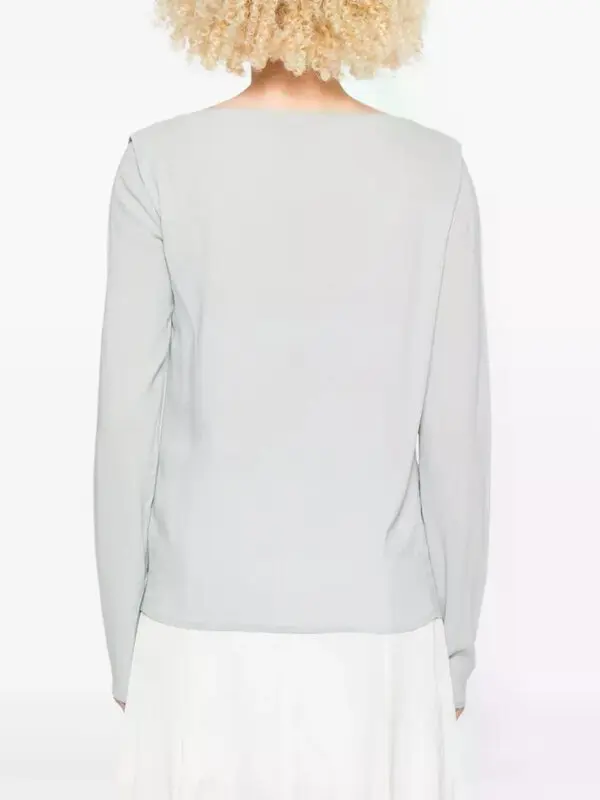 Ermanno Scervino Long-sleeve Boatneck Sweatshirt - Blue