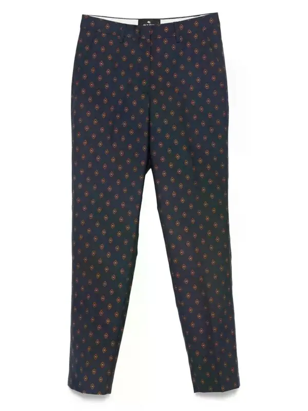 Etro Geometric-print Trousers