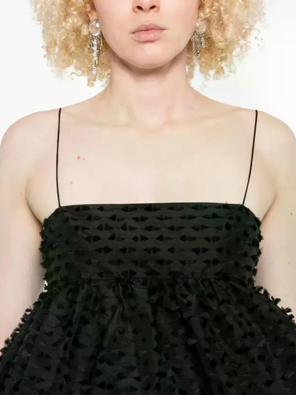 Cecilie Bahnsen 3d-detail Top - Black
