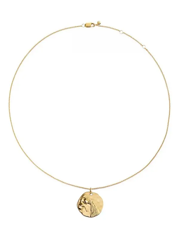 Monica Vinader Gp Zodiac Aquarius Necklace - Gold