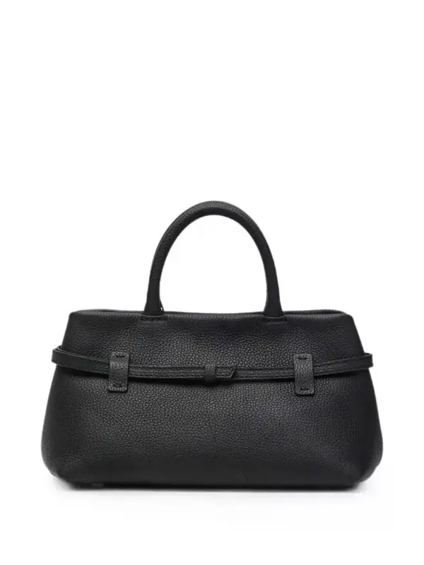 Manu Atelier Le Cambon Buckle-strap Leather Tote Bag - Black